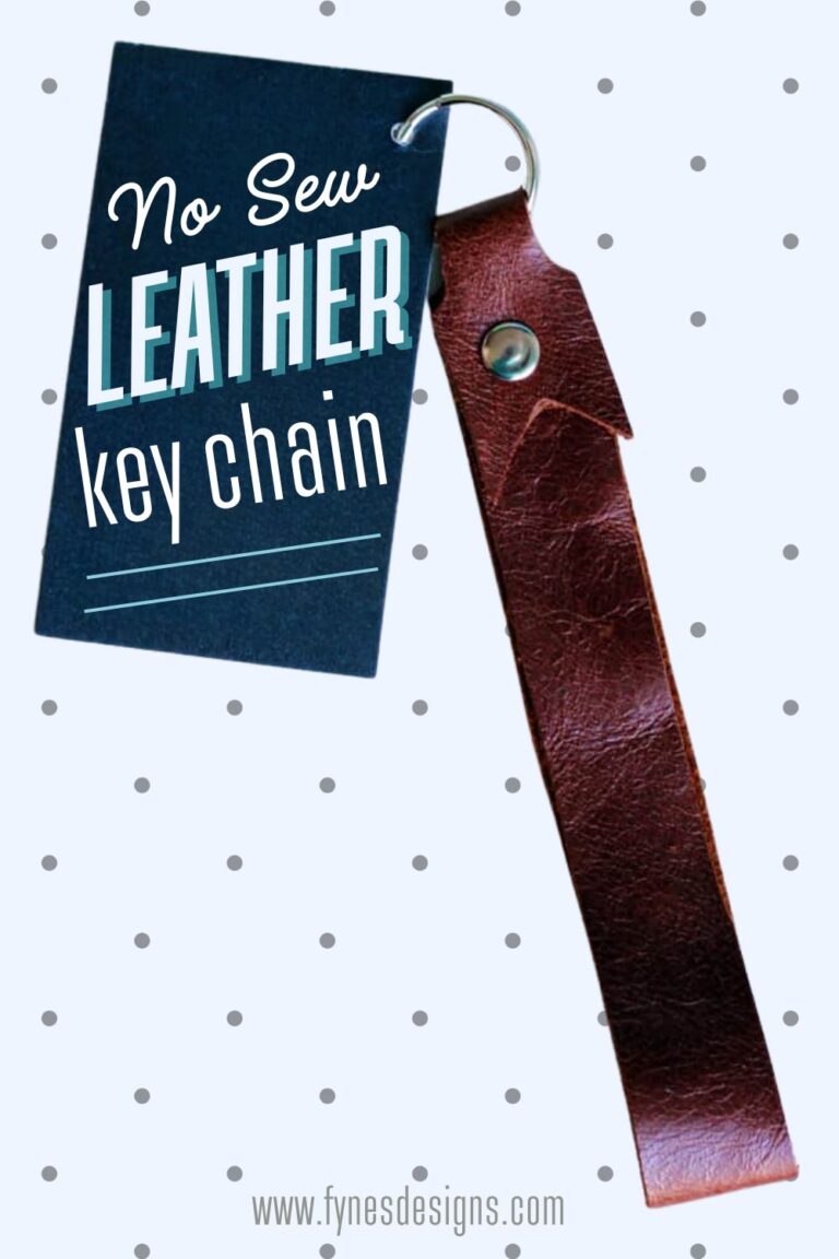 How to Make a DIY Leather Key Holder in 10 Minutes | Fynes Designs