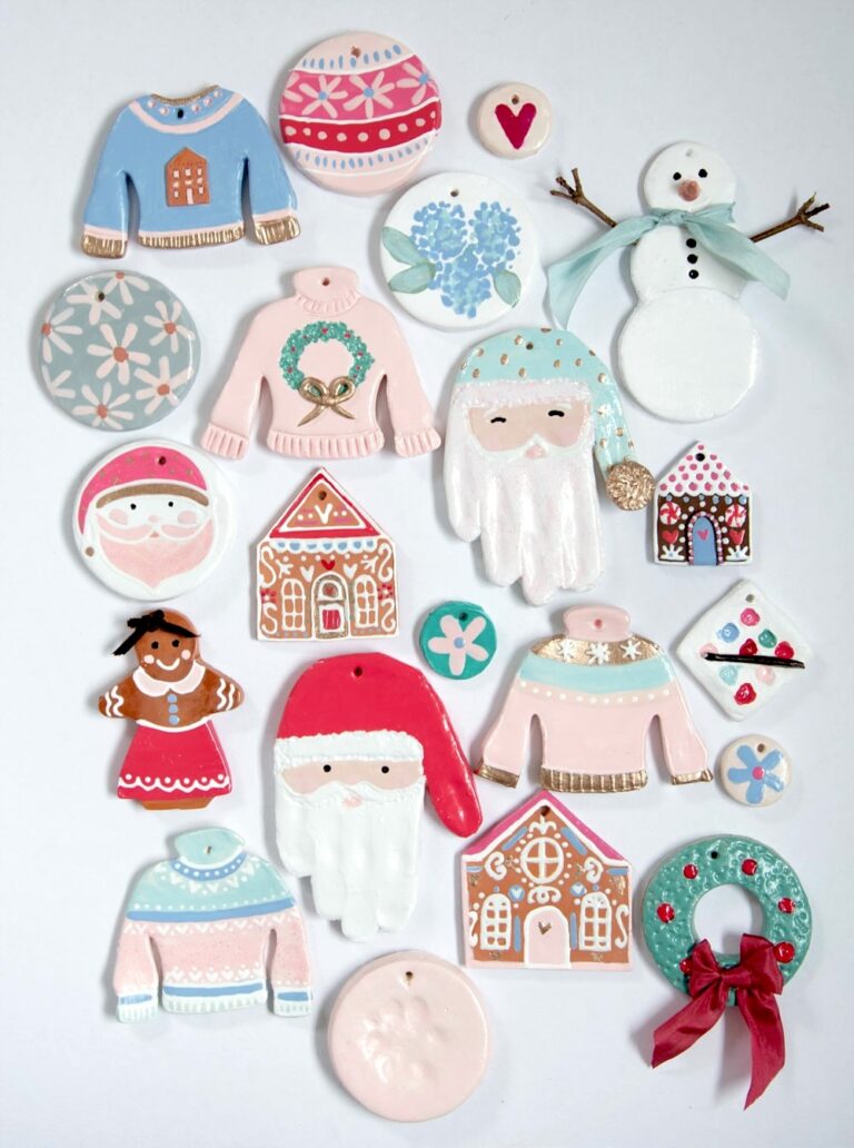 Christmas Air Dry Clay Ideas: Easy & Cute DIY Ornaments | Fynes Designs